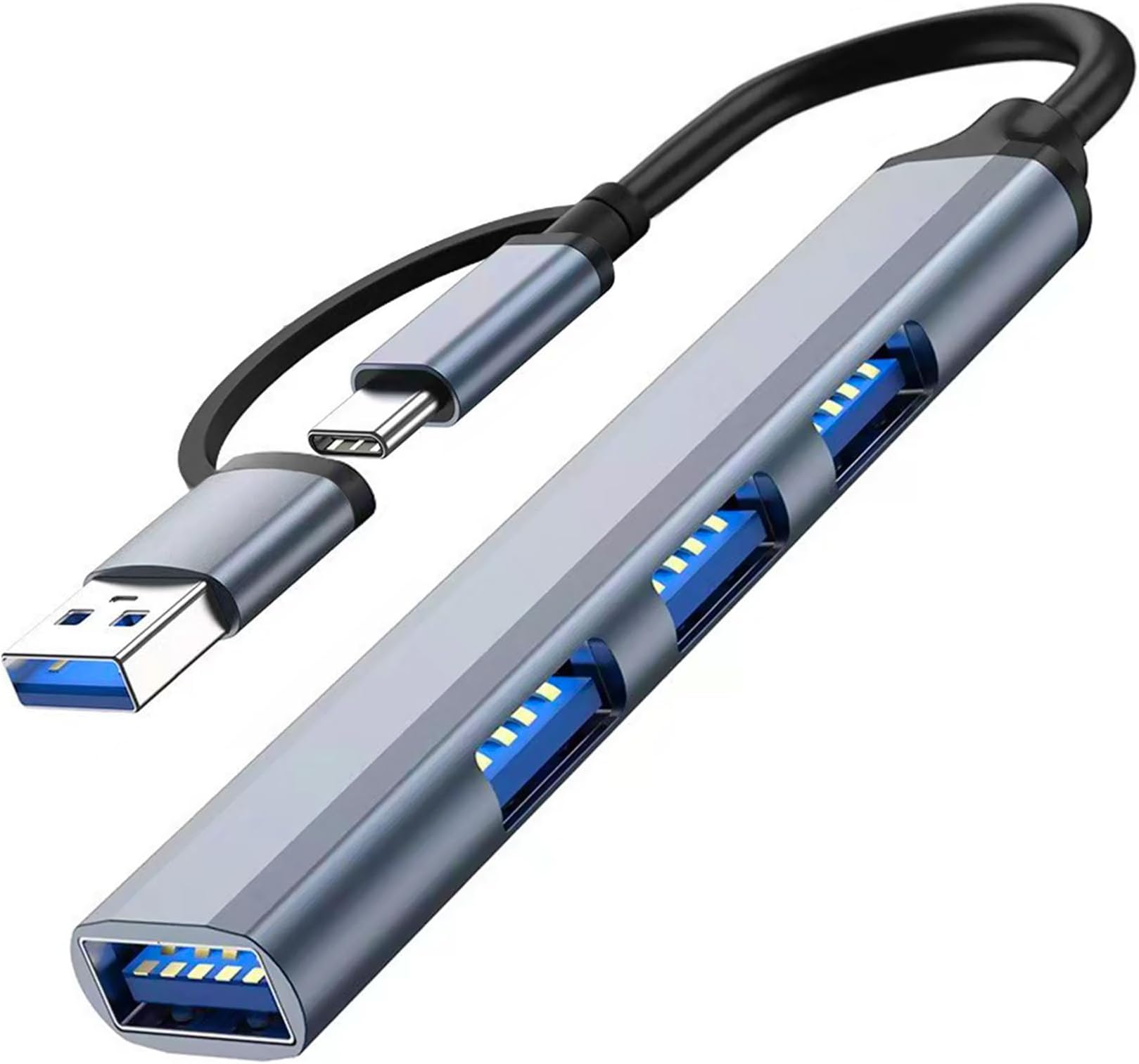 Amazon.com: USB Type C 3.0 Hub 2-in-1, 4Port USB Splitter Expander ...