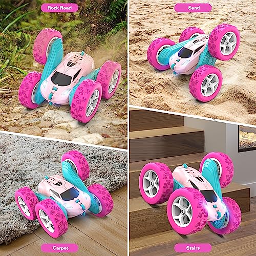 Snapklik.com : QUNREDA RC Cars, Pink Remote Control Car For Girls, 2.4 ...