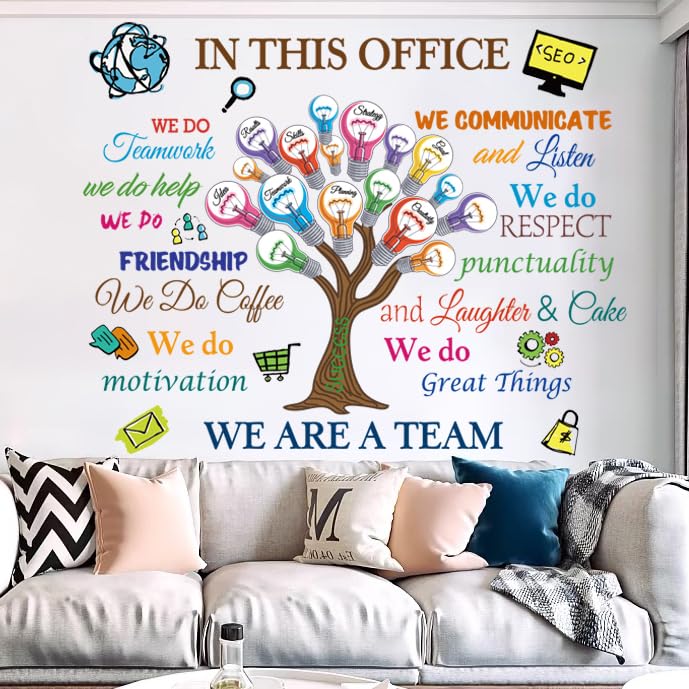 Amazon.com: Office Wall Decor Inspirational Wall Decals Wall Quotes ...