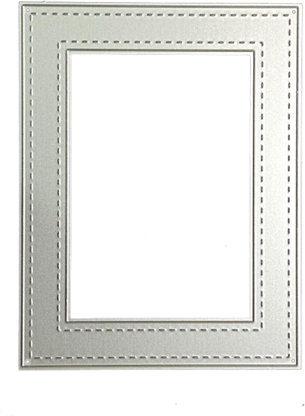 Amazon.com: Rectangle Frame Die Cut for Card Making, Scrapbooking Die ...