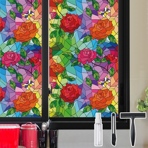 Amazon.com: Window Privacy Film, Decorative Glass Removable Sticker, 3D ...