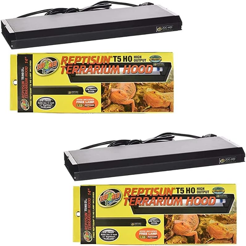 Amazon.com: DBDPet 's Bundle with Zoomed Reptisun T5 Hood with 5.0 UV-B ...