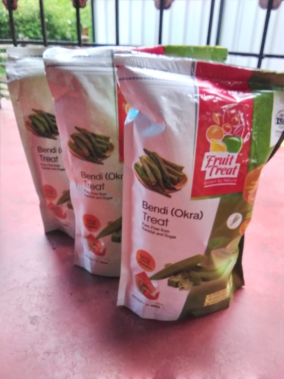Fruit Treat Okra (Bhindi) Crisps -Healthy Vacuum Fried Snacks (40g ...