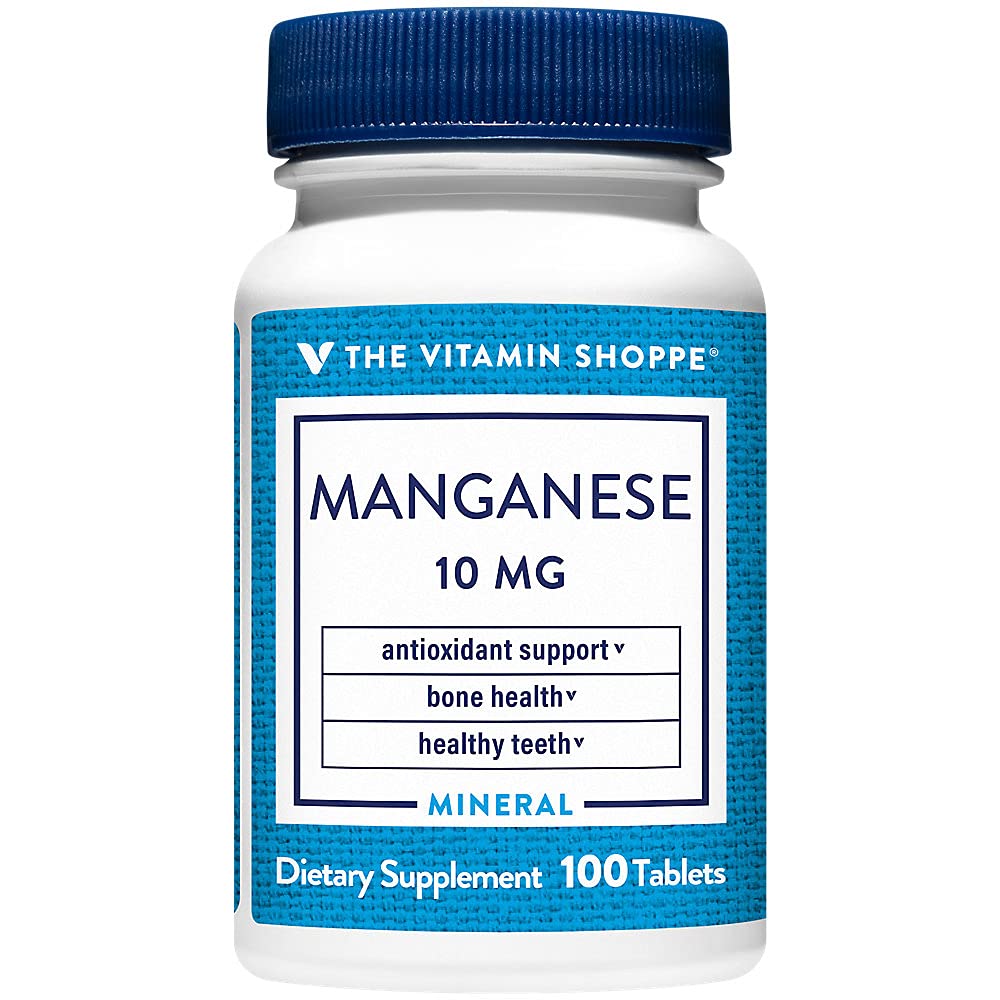 Amazon.com: The Vitamin Shoppe Manganese 10MG, Antioxidant Supplement ...