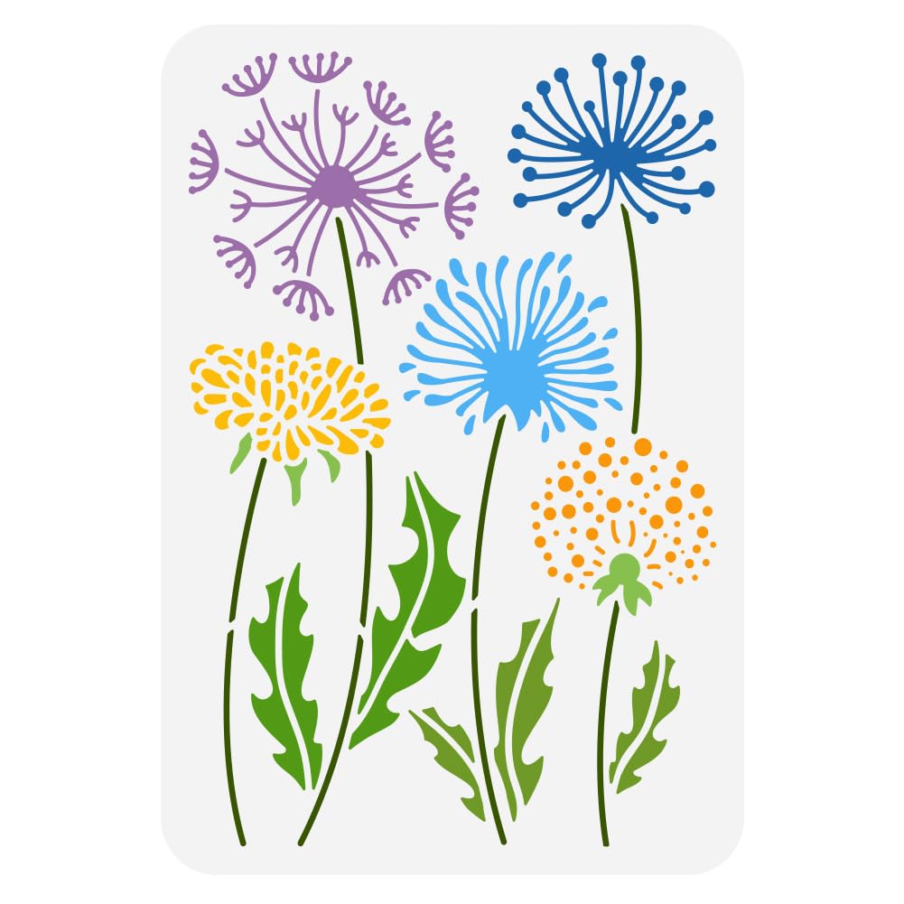 Dandelion Stencil Art
