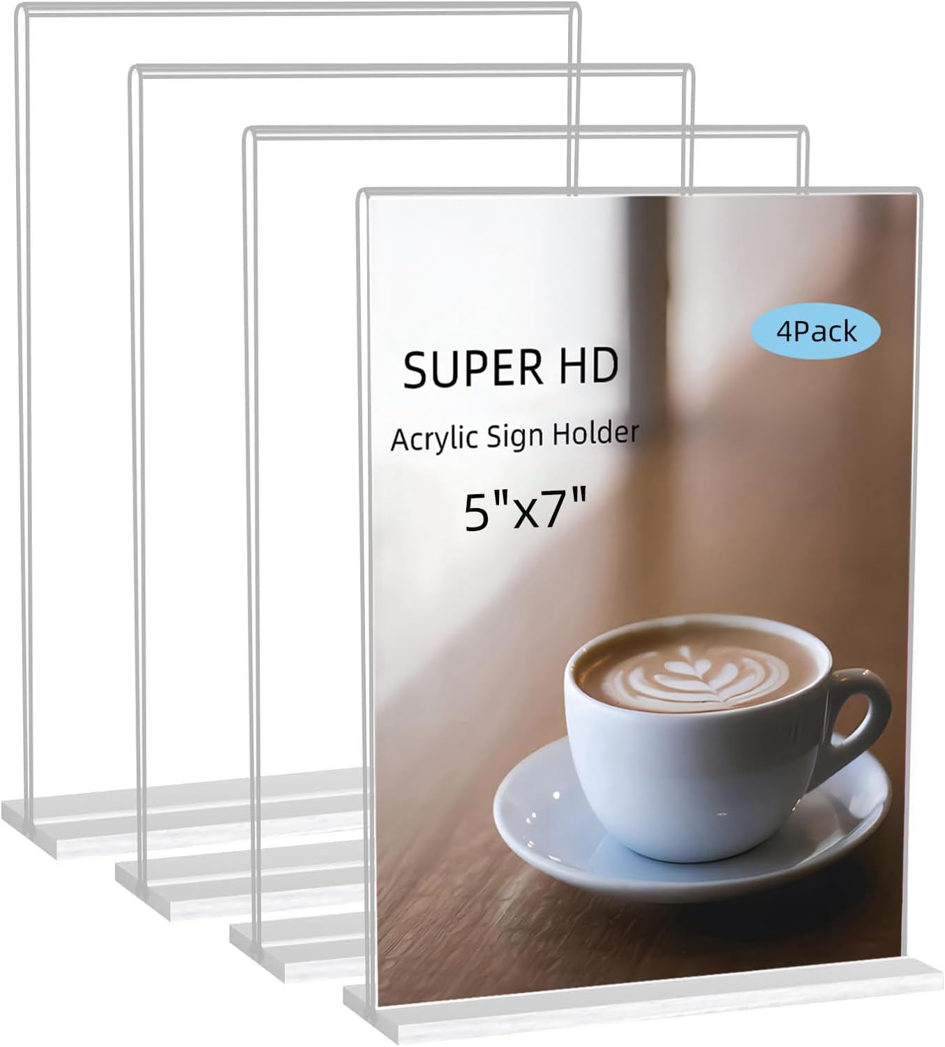 Amazon.com: Stianiiie Sign Holder Super HD Acrylic Sign Holder 5 x 7 ...