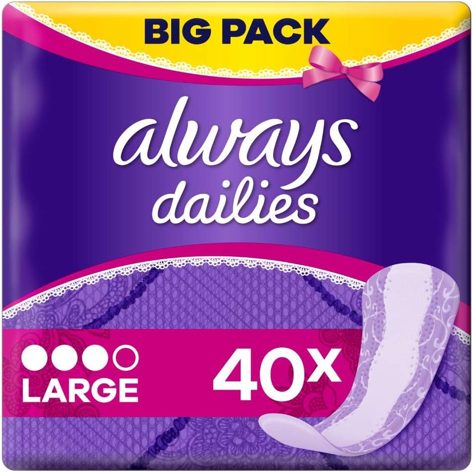 Always Profresh Pantiliners Large - Pack of 40-109g : Amazon.co.uk ...