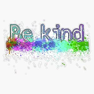 Amazon.com: Be kind Sticker Bumper Sticker Vinyl Decal 5" : Sports ...