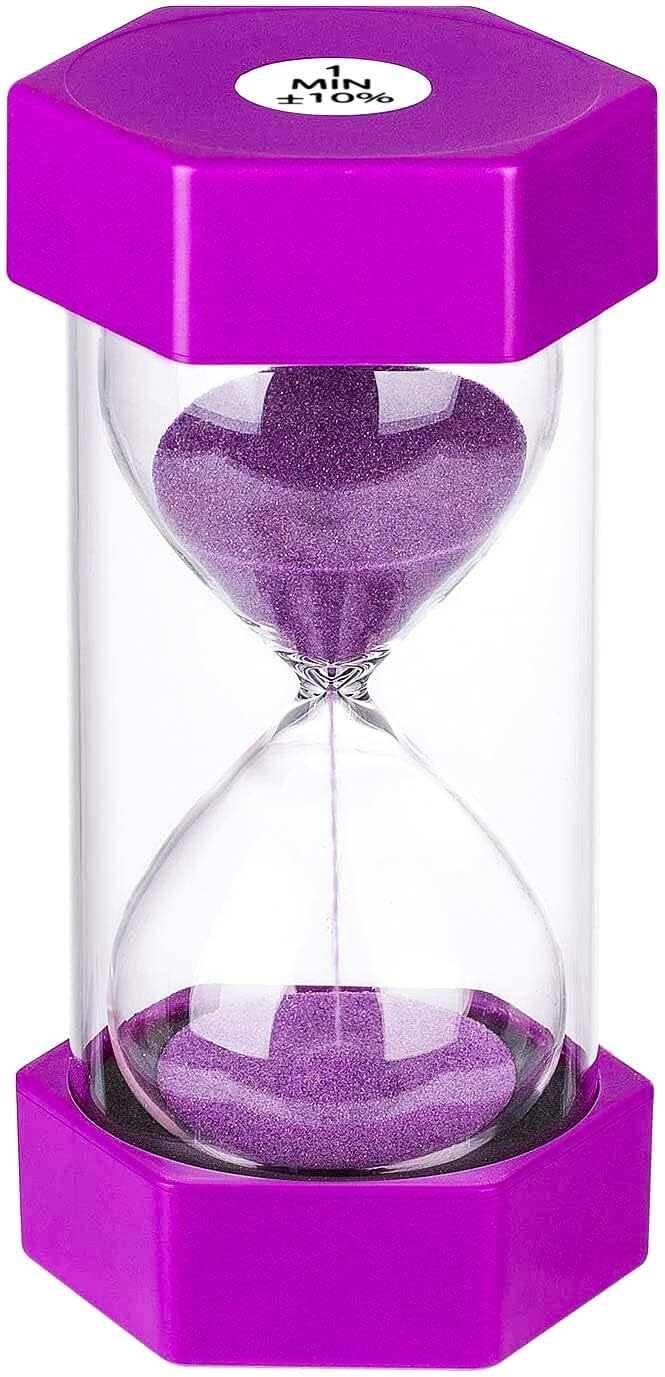 Amazon.com: Set of 80 1 Minute Sand Timer Small Hourglass for Classroom ...