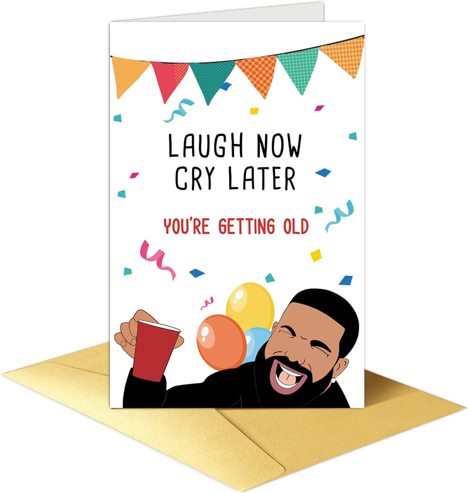 Amazon.com : Faebesh Drake Birthday Card - Happy Birthday Pop-Art Cards ...