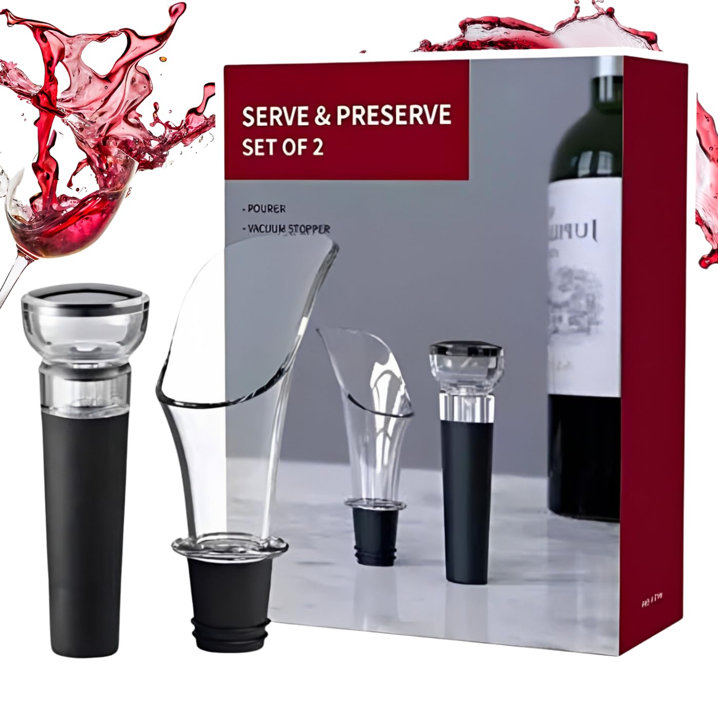 Buy Wine Pourer & Stopper | Luxury Wine Pourer Cap | Pour Liquor & Wine ...