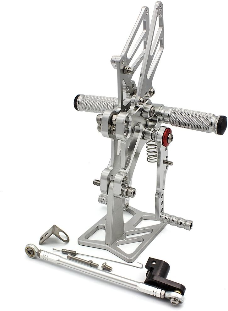 Amazon.com: FXCNC CNC Billet Motorcycle Rearsets Foot Pegs Rear Set ...