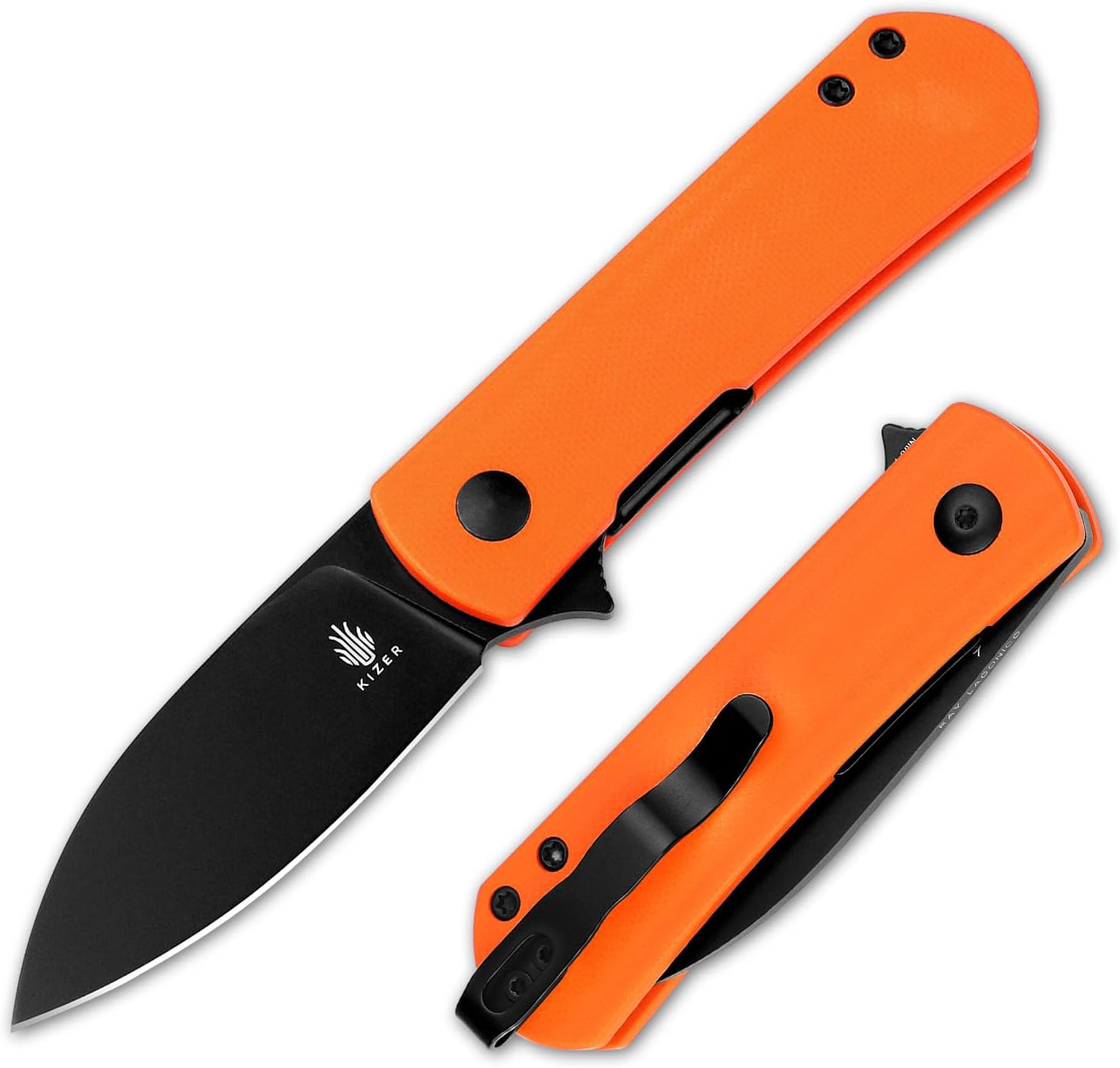 Kizer Yorkie Pocket Knife, 2.58 Inch Nitro V Blade Drop Point Blade EDC ...