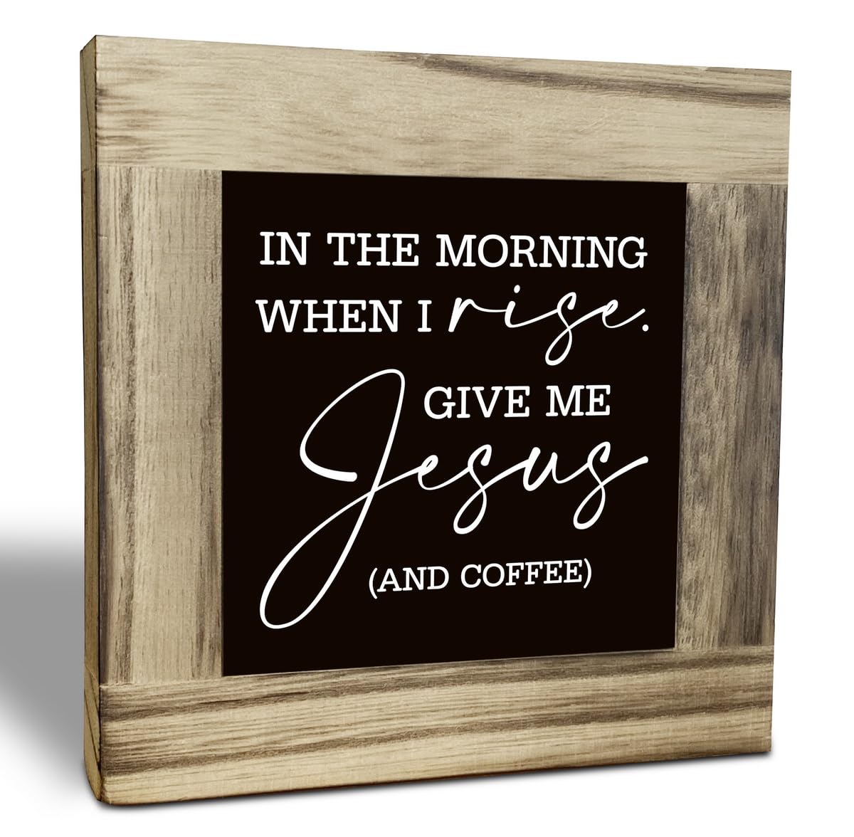 Amazon.com: EDCTO Coffee Wooden Plaque Sign, 4.3x4.3x0.7 inches, Pine ...