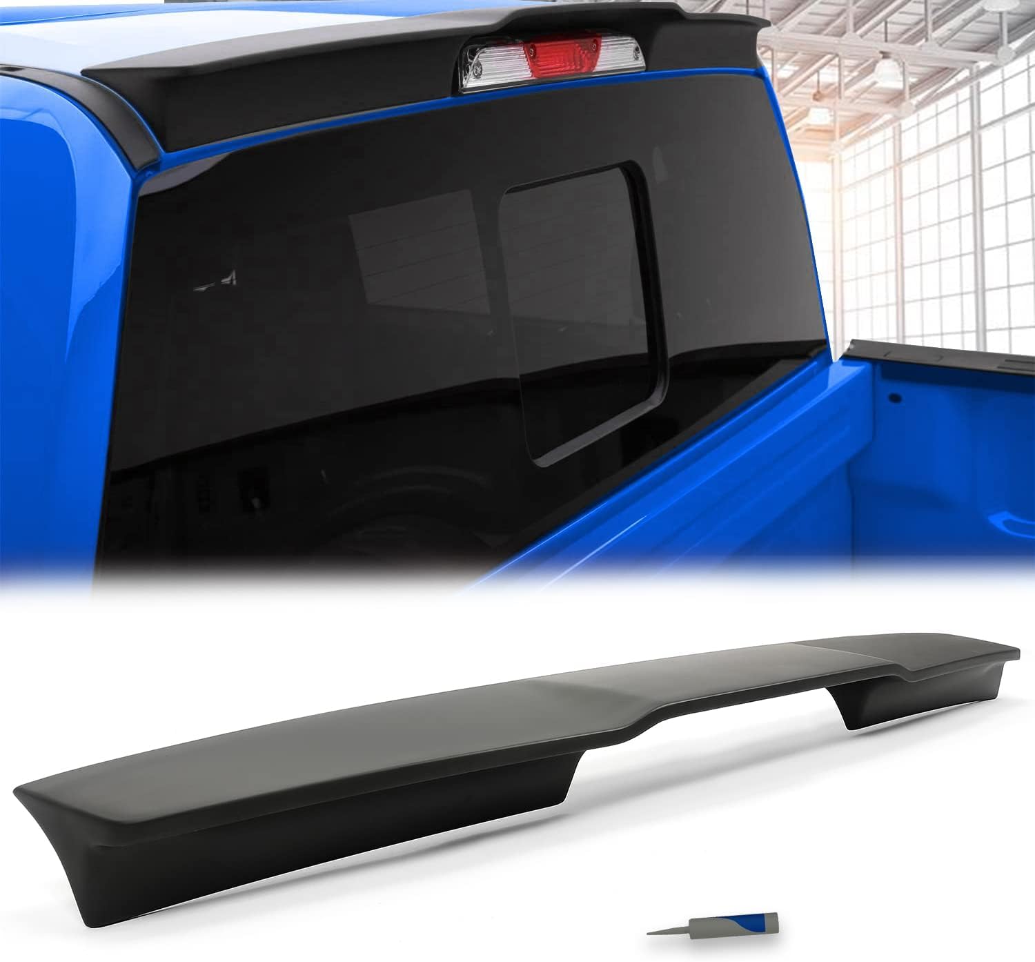 Amazon.com: EGR 983479 Cab Spoiler Truck Accessory With Smooth Matte ...