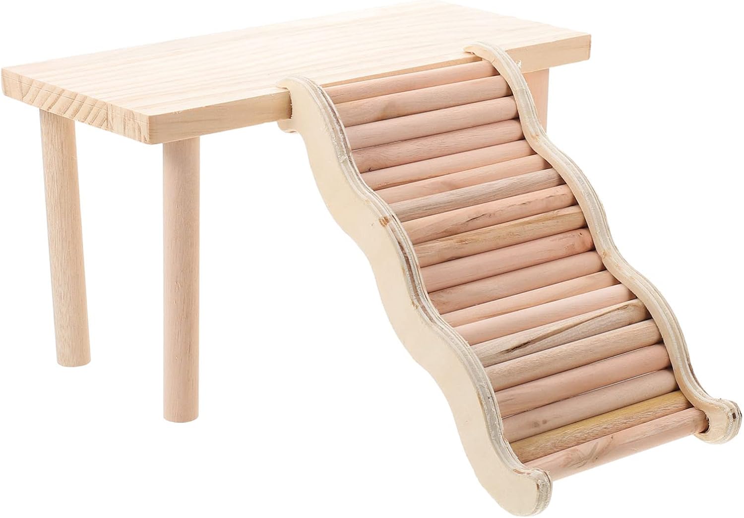 PATKAW Hamster Cage Platform Wooden Hamster Climbing Ladder Toy for ...