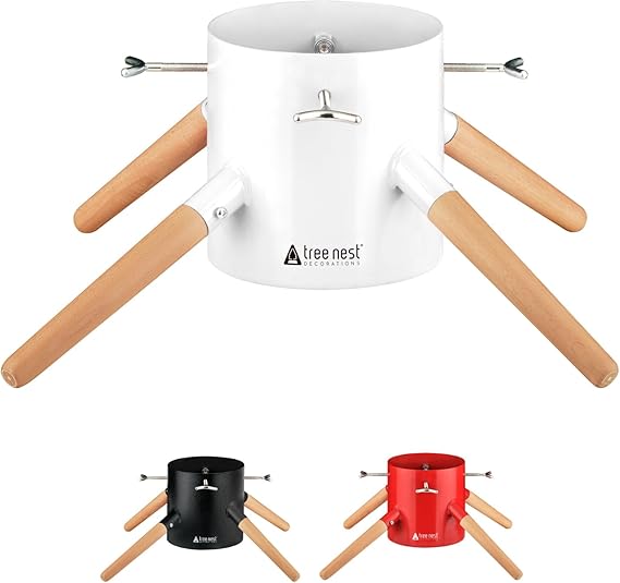 Amazon.com: Tree Nest Christmas Tree Stand Base Xmas Modern Tree Metal ...