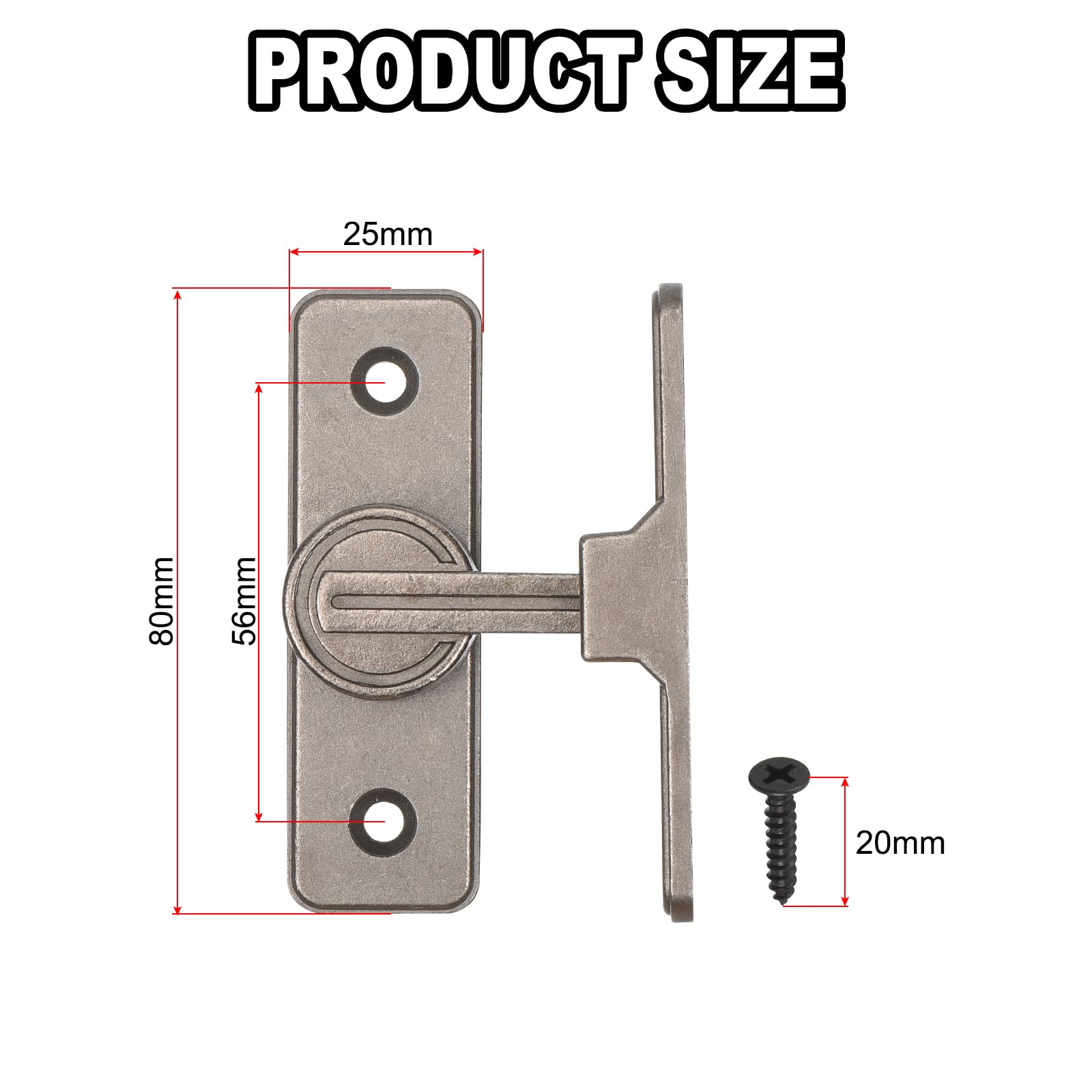 uxcell Barn Door Lock Latch, 90 Degree Sliding Barn Door Locks, Barn ...