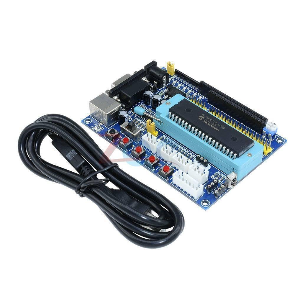 USB PIC Development Board PIC16F877A 12V DC JTAG Minimum System Microcontroller Module MAX3232 ...