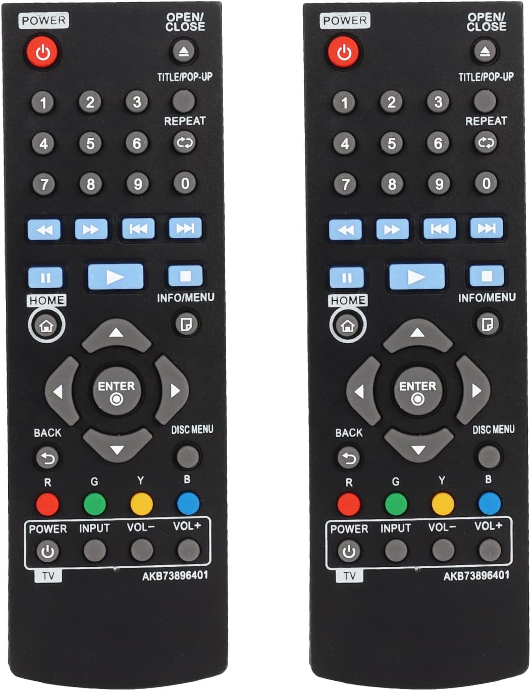 Amazon.com: 2 pcs AKB73896401 Remote Control Compatible with LG 4K ...