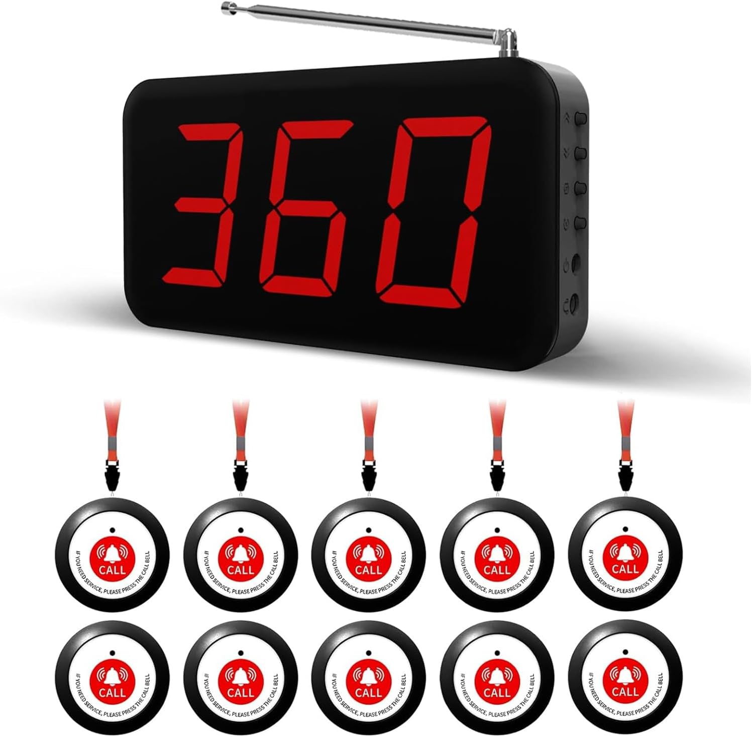 Amazon.com: Nurse Call System,Caregiver Pager for Queue Management, 10 ...