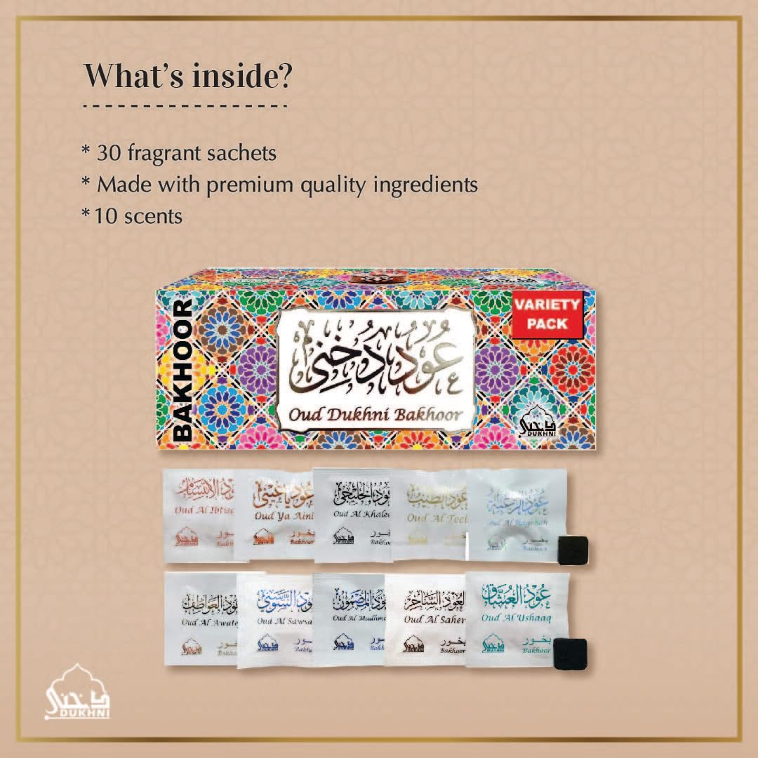 Snapklik.com : Oud Bakhoor Variety Box By Dukhni Assorted Box 30 Pieces ...