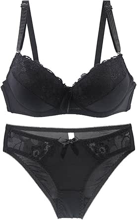 BC Körbchen-BH-Set Für Frauen, Dünner Büstenhalter, Höschen, Push-Up ...