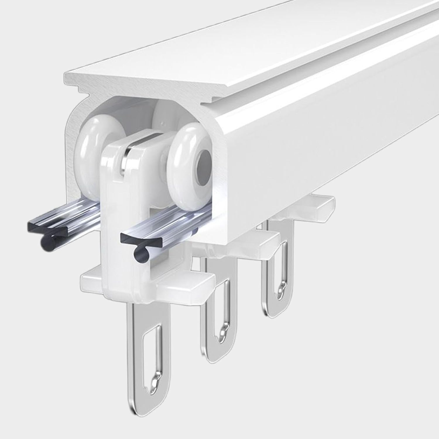Amazon.com: Ceiling Curtain Track, Heavy Duty Curtain Rails Track ...