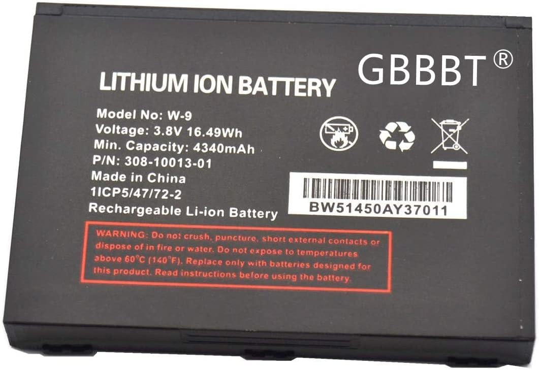 Amazon.com: W-9 Battery 4340mAh Replacement for Verizon Jetpack W9 4G ...