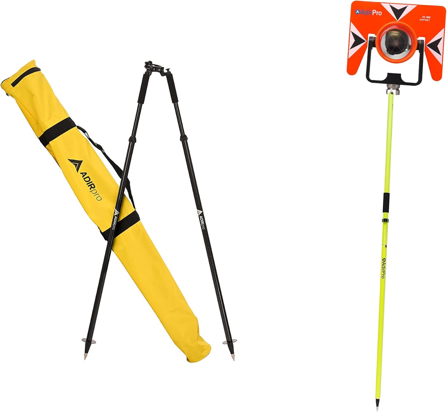 Amazon.com: AdirPro Aluminum GPS Rover Rod 2m (fluorescent Yellow ...