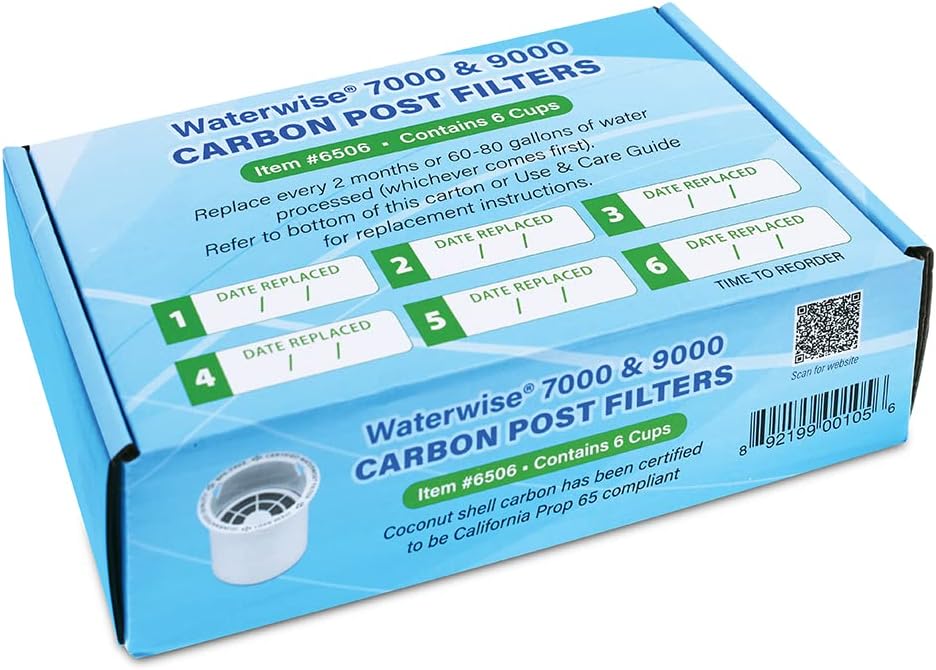 Amazon.com: Waterwise carbon post filter 6 pack for model 4000 : Tools ...