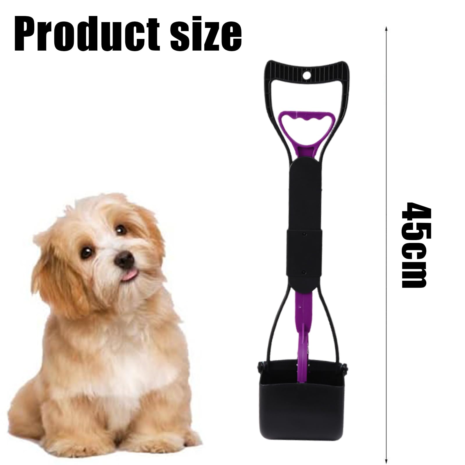 ARROMI Pooper Scooper, Pooper Scooper Long Handle, Portable Pet Pooper ...