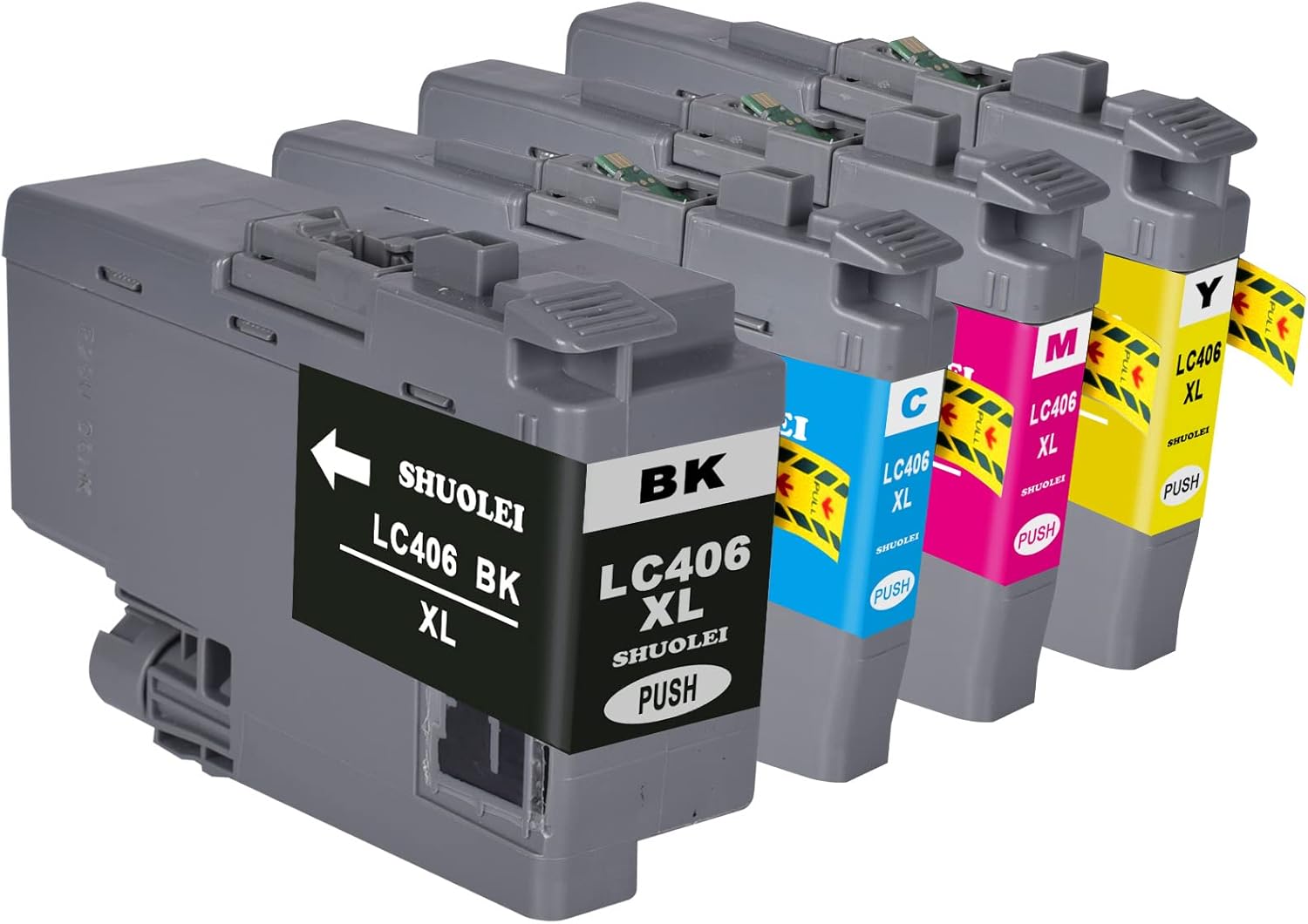 SHUOLEI LC406XL Ink Cartridge Compatible for Brother LC406XL LC406 High ...