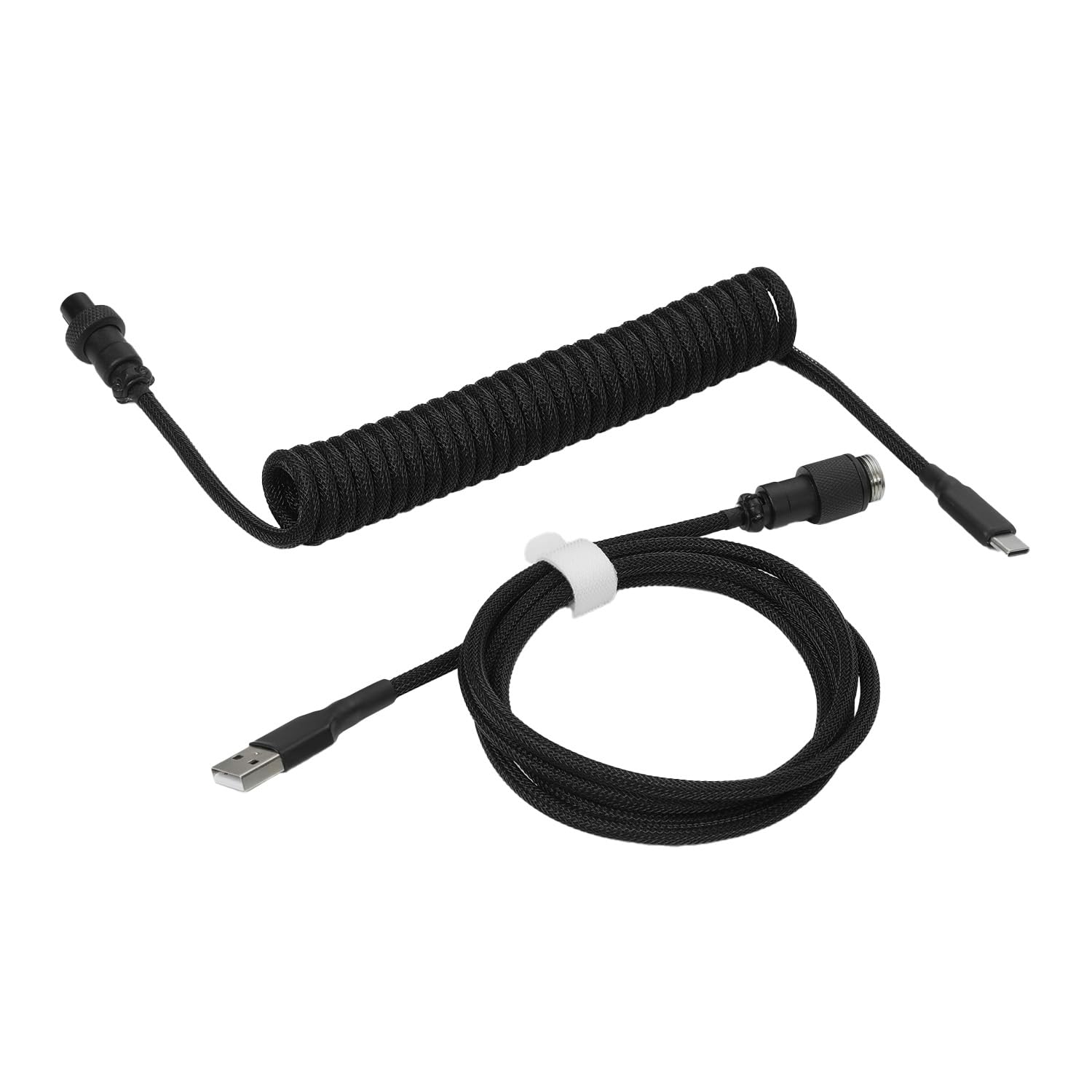 Amazon.com: DROP Black and White Coiled Keyboard Cable - Aviator ...