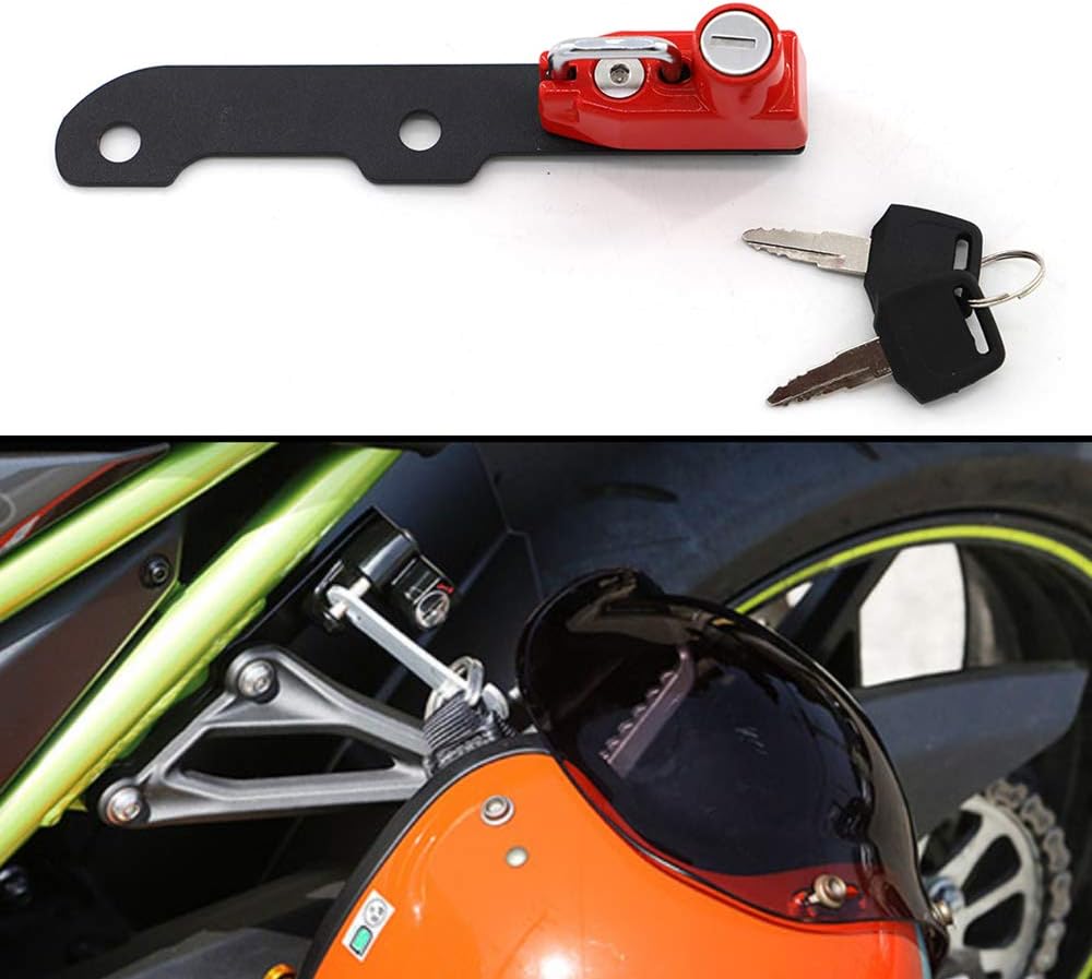 Amazon.com: Motorcycle Helmet Lock Anti-Theft Helmet Security Lock for ...