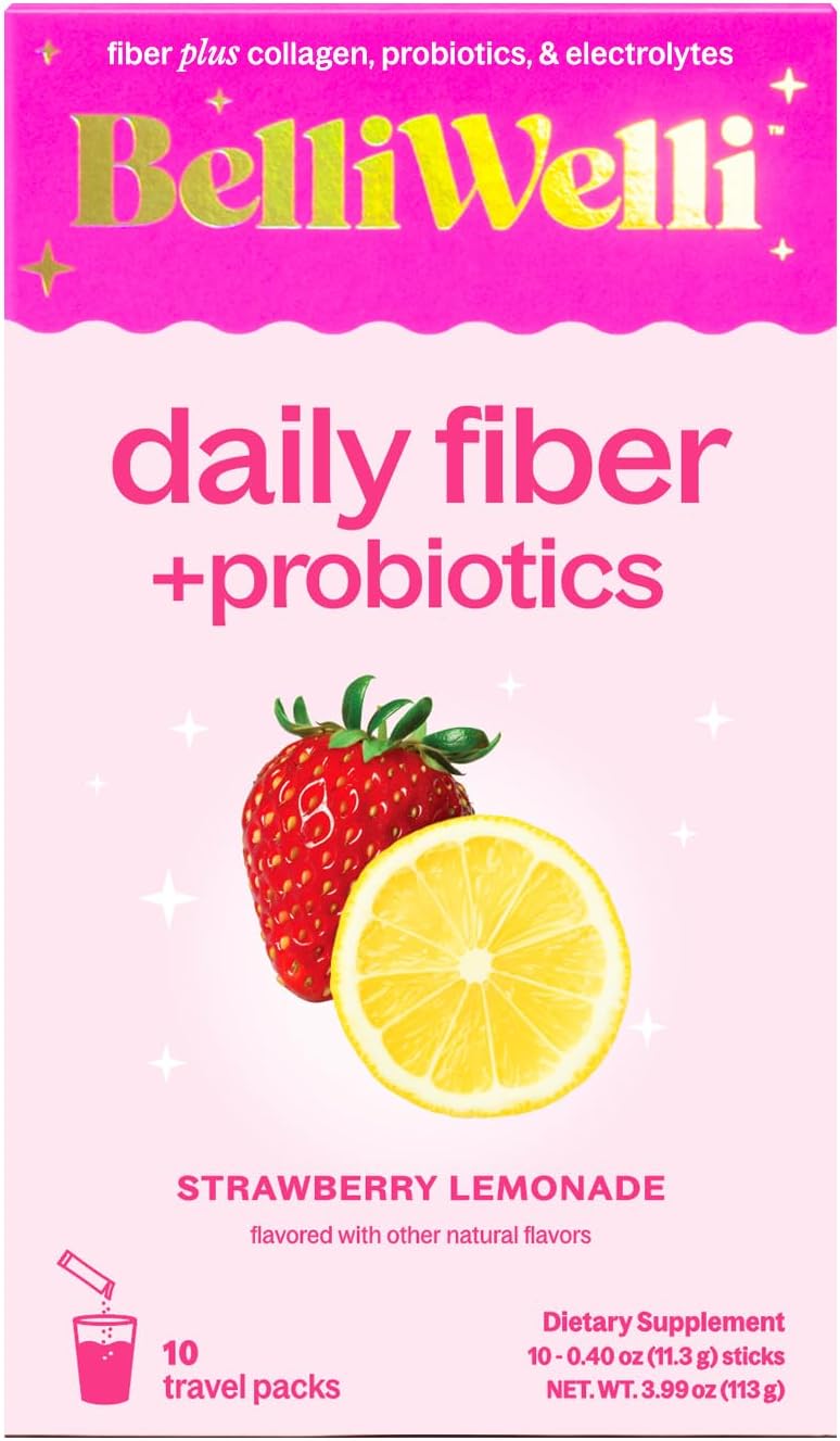 Amazon.com: Belli Welli Daily Fiber Supplement Packets with Collagen ...