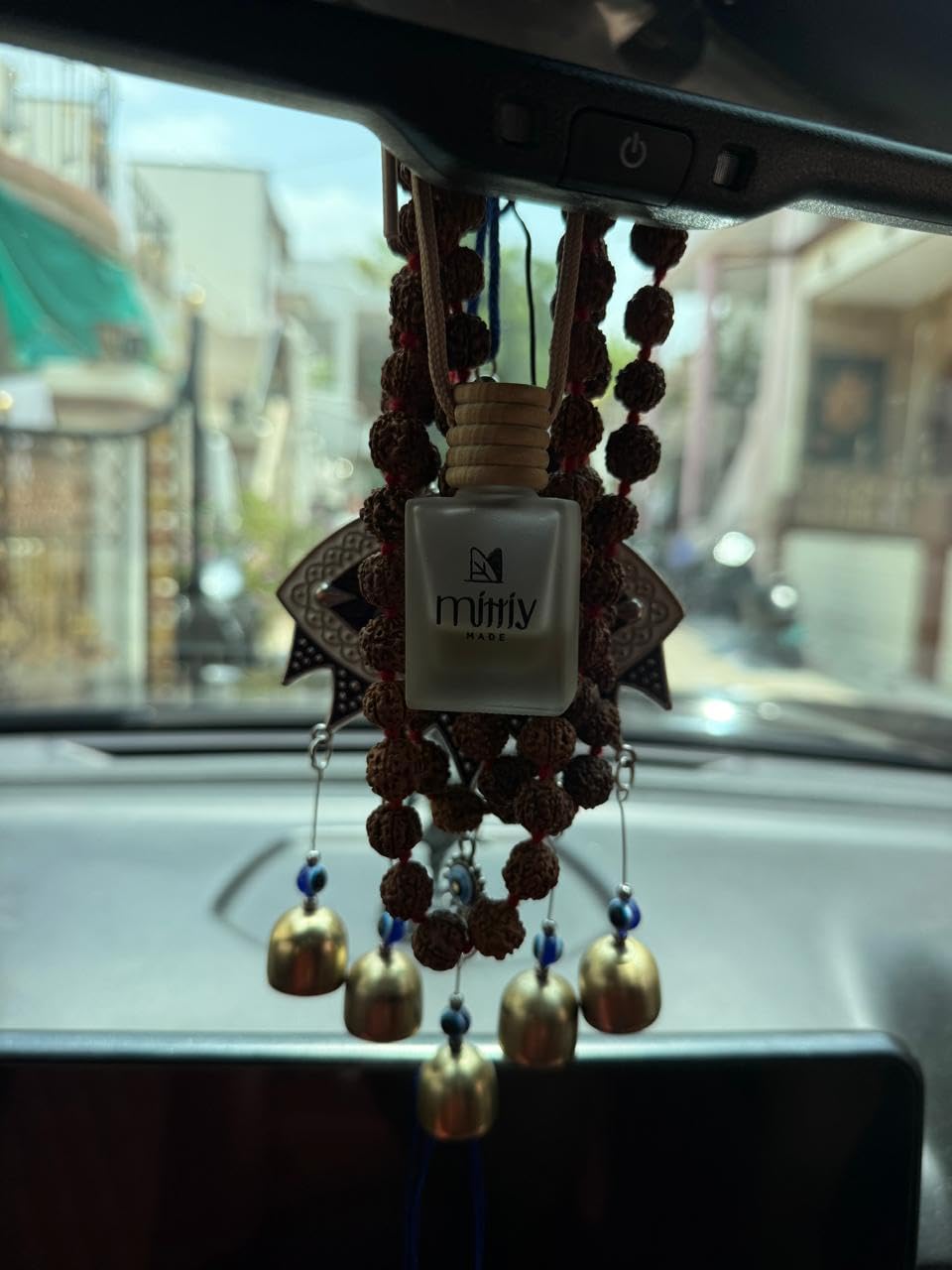 Mittiy Made Sandalwood Car Perfume Hanging | Wooden Lid Car Diffuser ...