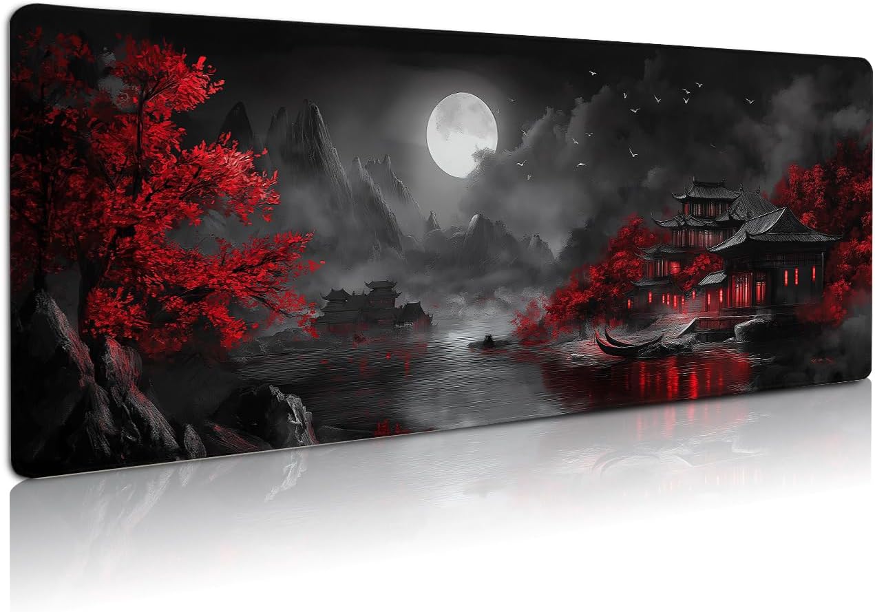 Amazon.com: MAY FLOWER Large Gaming Mouse Pad, Full Keyboard Mat, Long ...