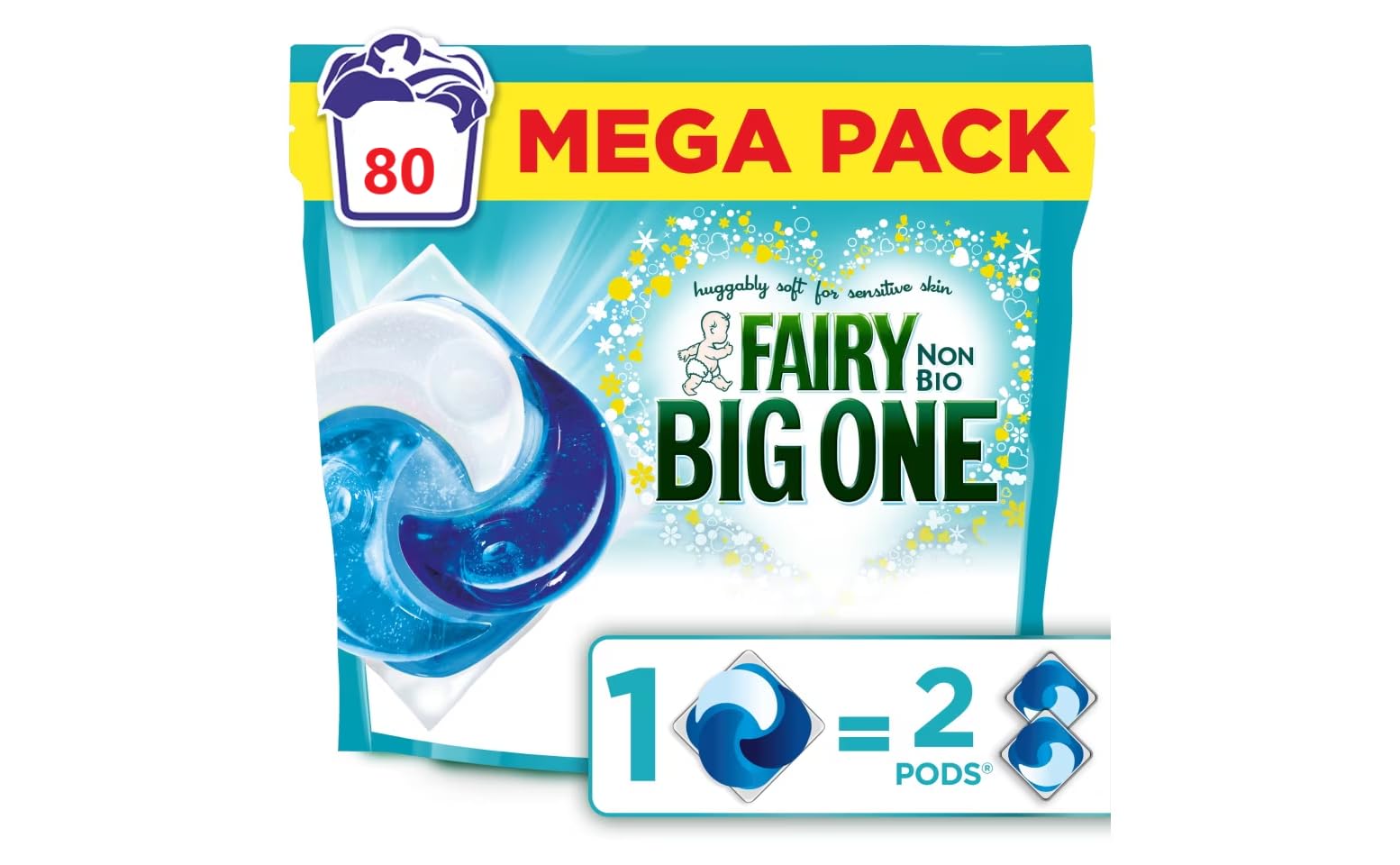 Fairy pods THE BIG ONE, 80 washing pods : Amazon.co.uk: Grocery