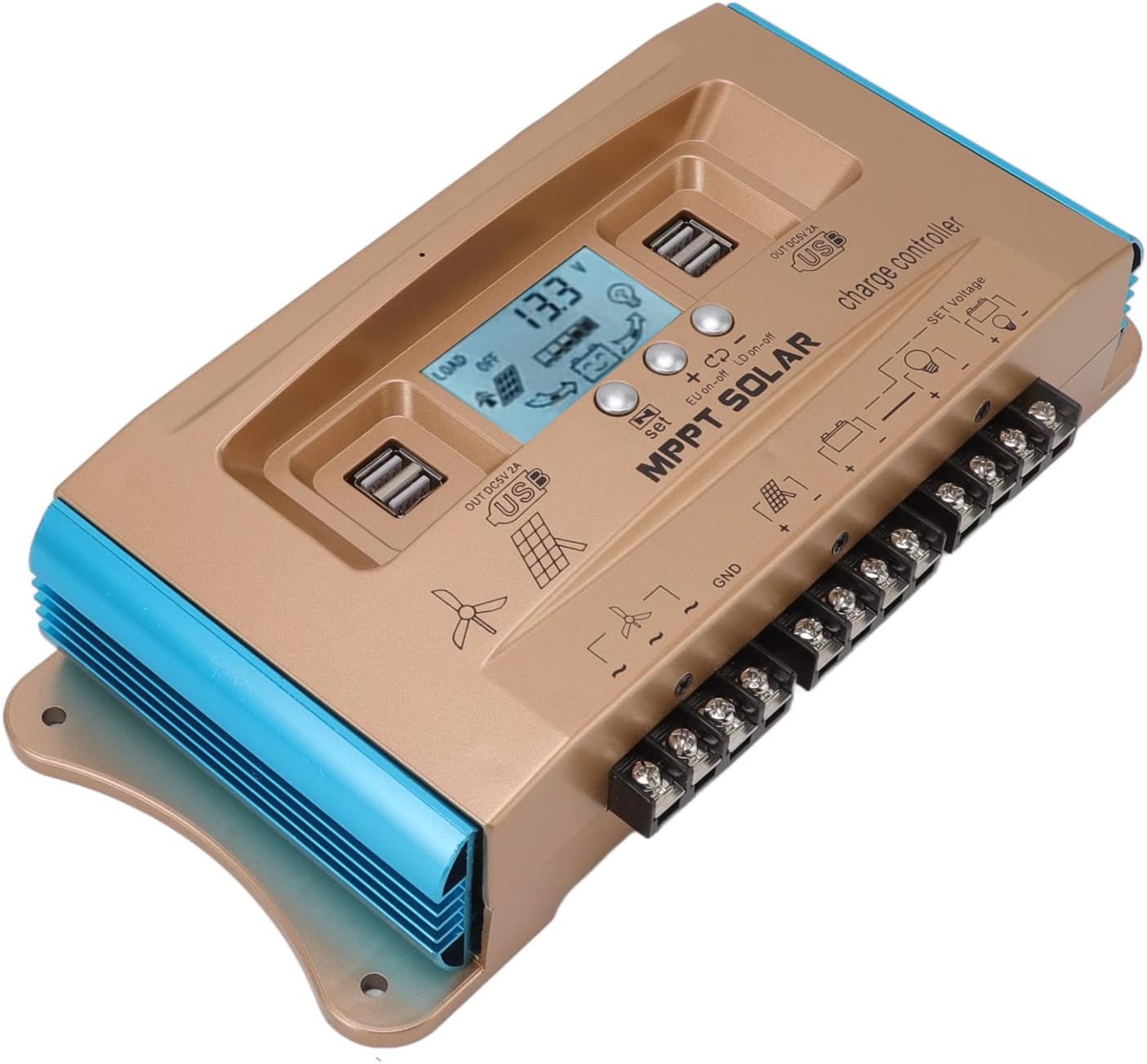 Amazon.com: Wind Solar Charge Controller, 12V 24V 36V 48V 60V Charge ...