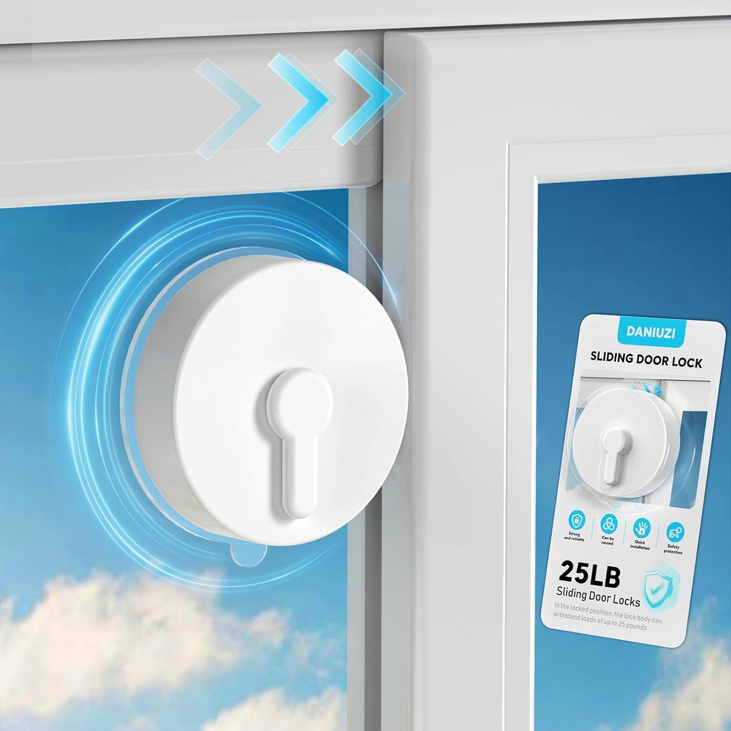 Amazon.com: Sliding Door Lock for Home Safety,Sliding Window Locks ...