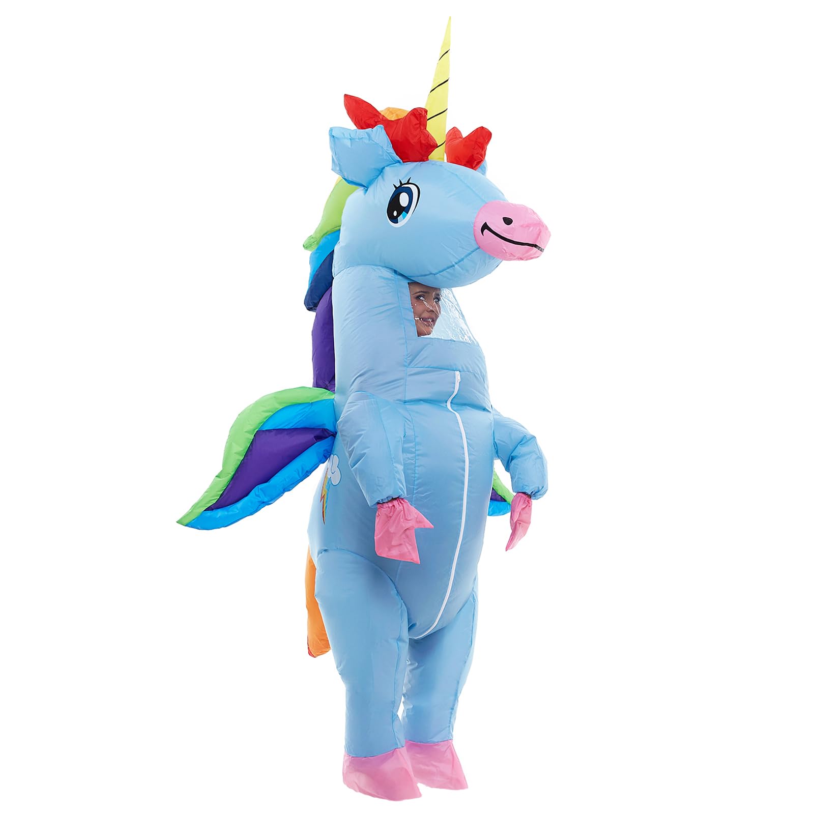 Snapklik.com : Inflatable Unicorn Costume Adult, Blow Up Unicorn ...