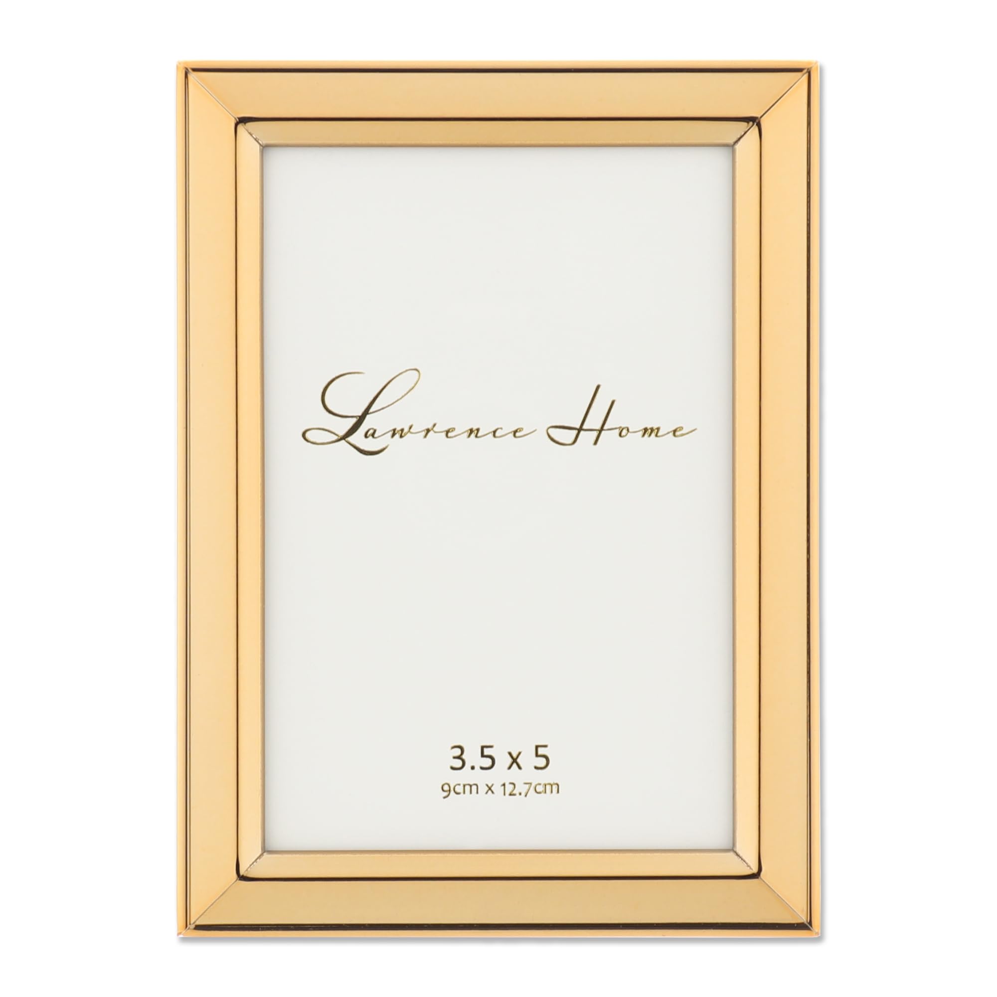 Snapklik.com : 3x5 Gold Metal Classic Bevel Picture Frame