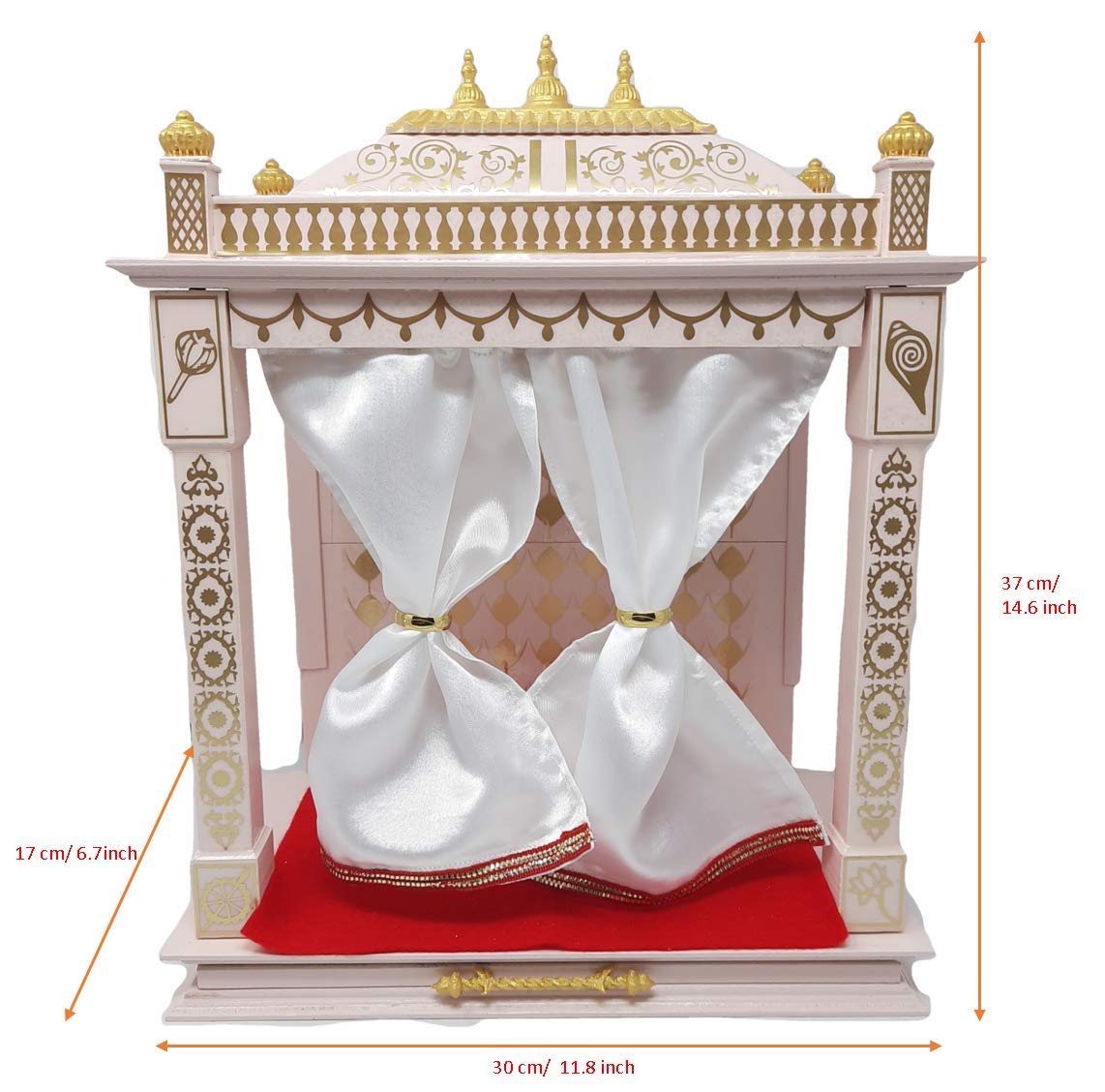 Buy My Travelling-Temple- Model - KRSNA - Folding wooden pooja mandir ...
