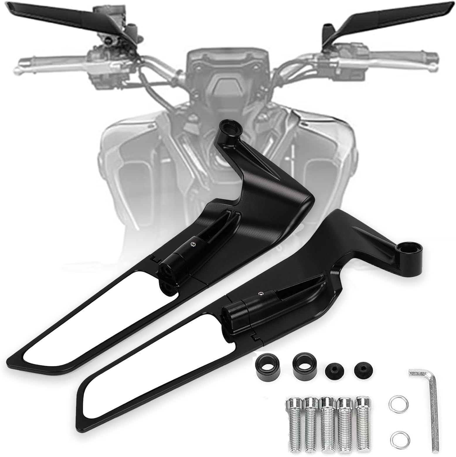 Amazon.com: Yadisi MT10 Motorcycle Stealth Mirrors MT-10 SP Wind Wing ...