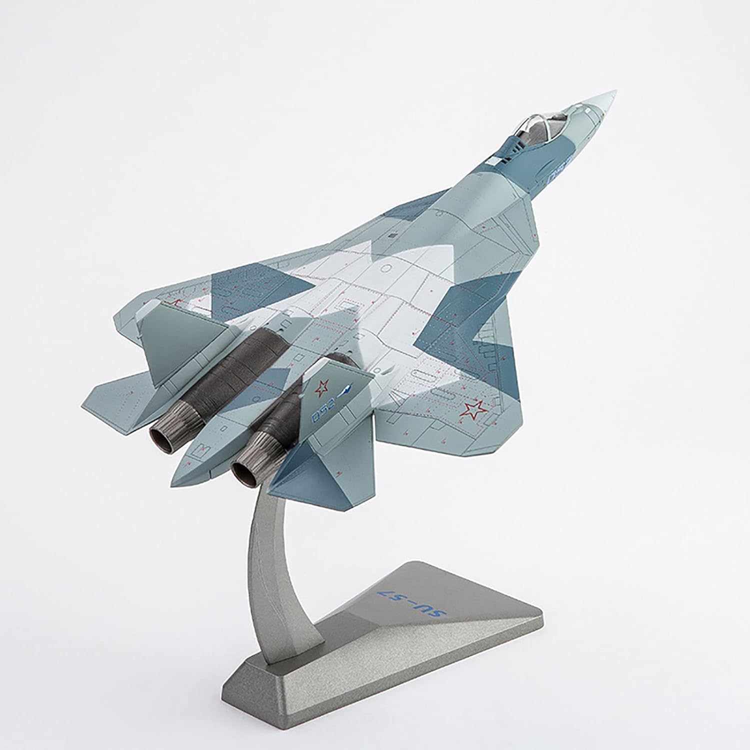Amazon.com: DKHOUN 1:72 Su 57 Stealth Fighter Model Aircraft Model ...