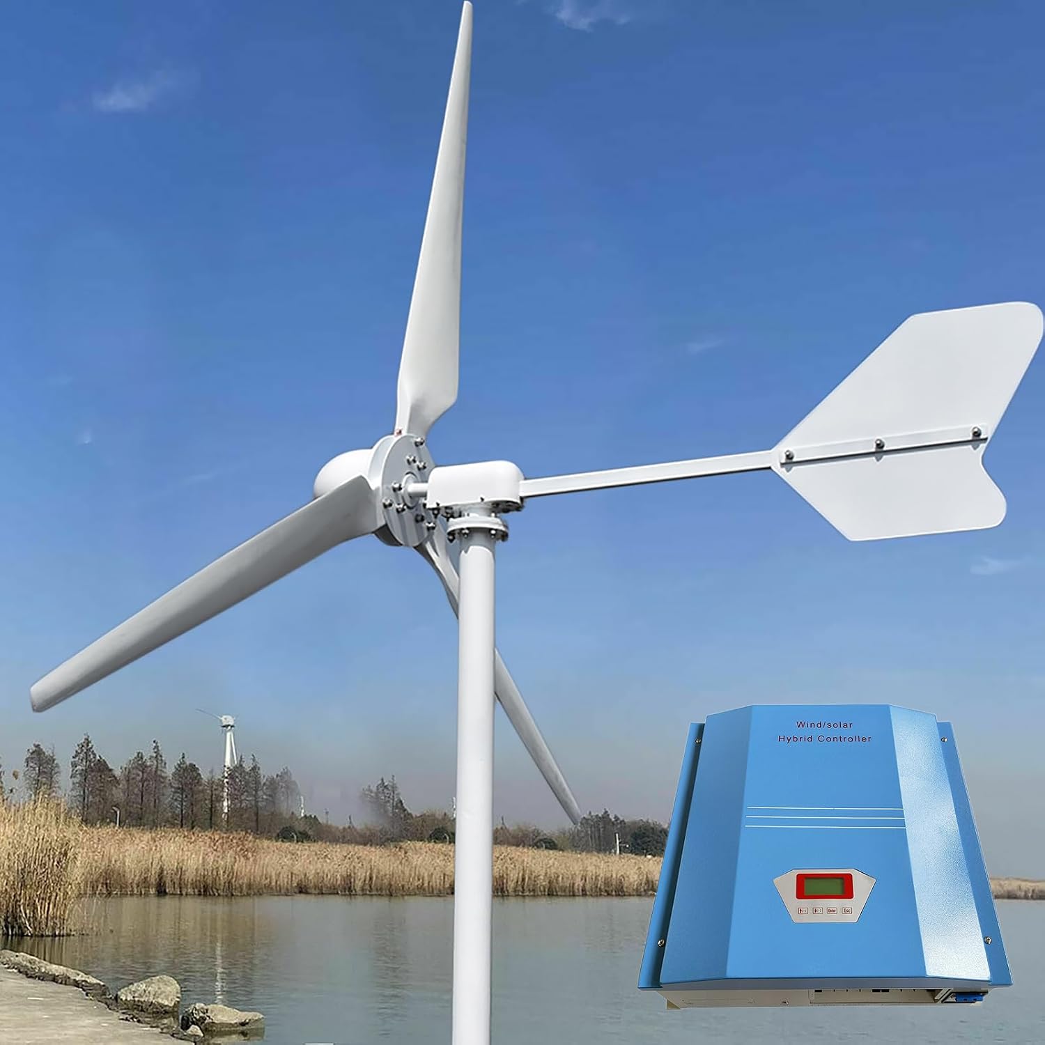 Amazon.com: FLTXNY POWER 5000W 120V Horizontal Wind Turbine 1.6M Blades ...