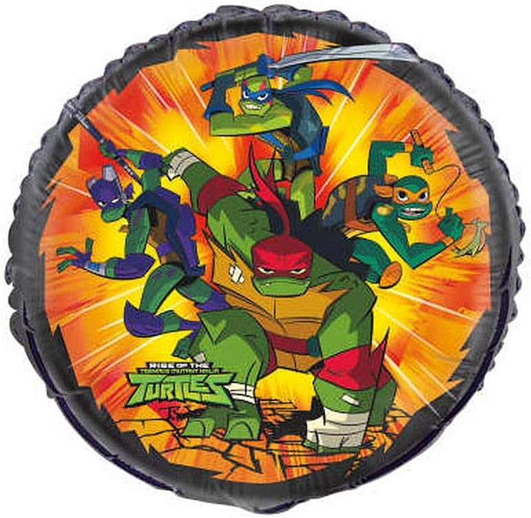Amazon.com: Ninja Turtles Round Foil Balloon - 18" | Black | 1 Pc ...