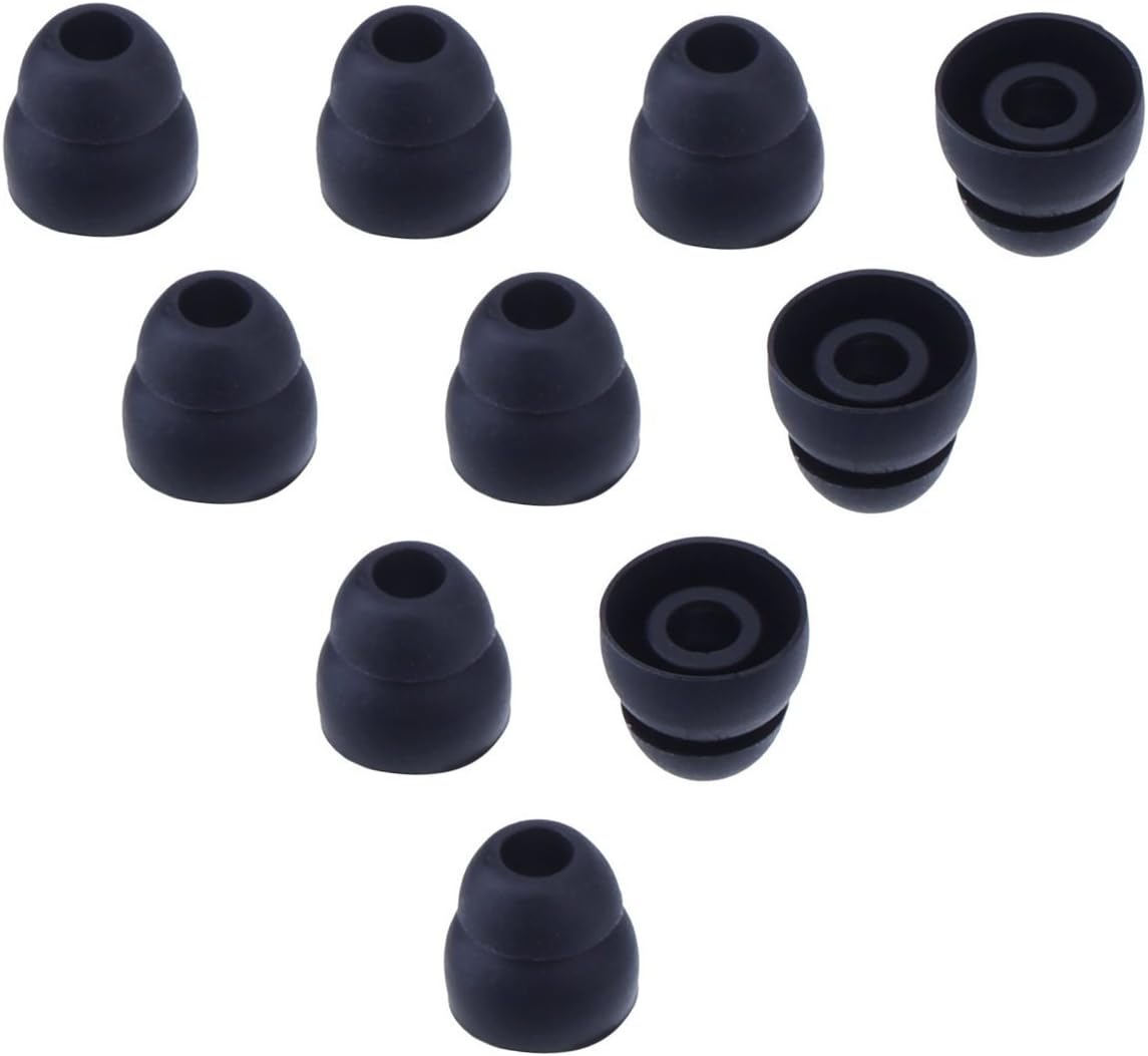 Amazon.com: 5 Pairs Replacement Double Flange Eartips Earbuds Eargels ...