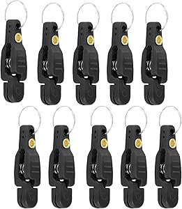 Amazon.com : Keproving 10pcs Fishing Line Clips with O Shaped Rings ...